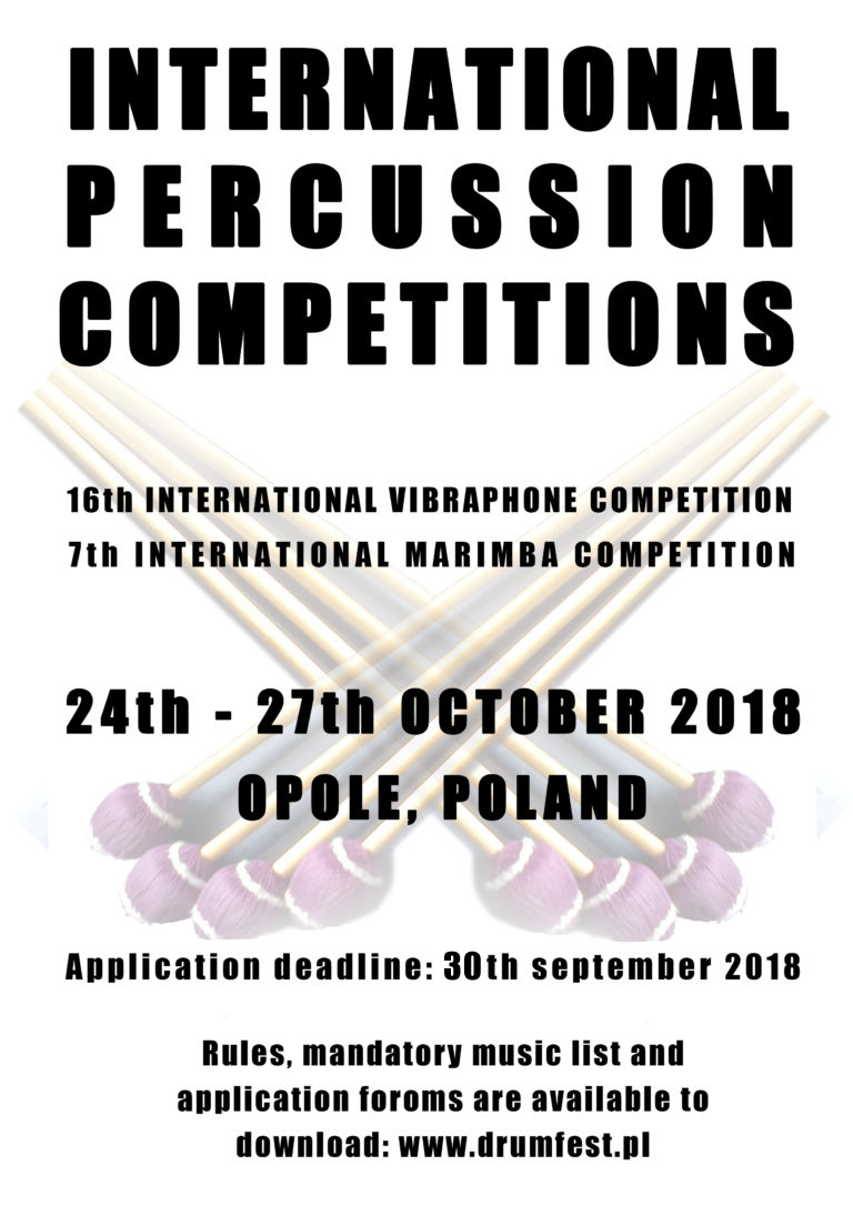 Marimba and Vibraphone Contest – DRUMFEST Festiwal Perkusyjny Opole i ...